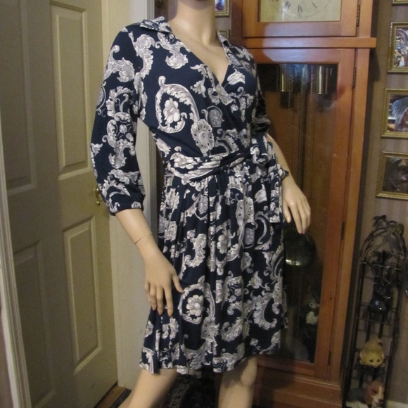 Talbots Petite | Dresses | Talbots Petite Dark Blue Modalsilk Dress 8 ...